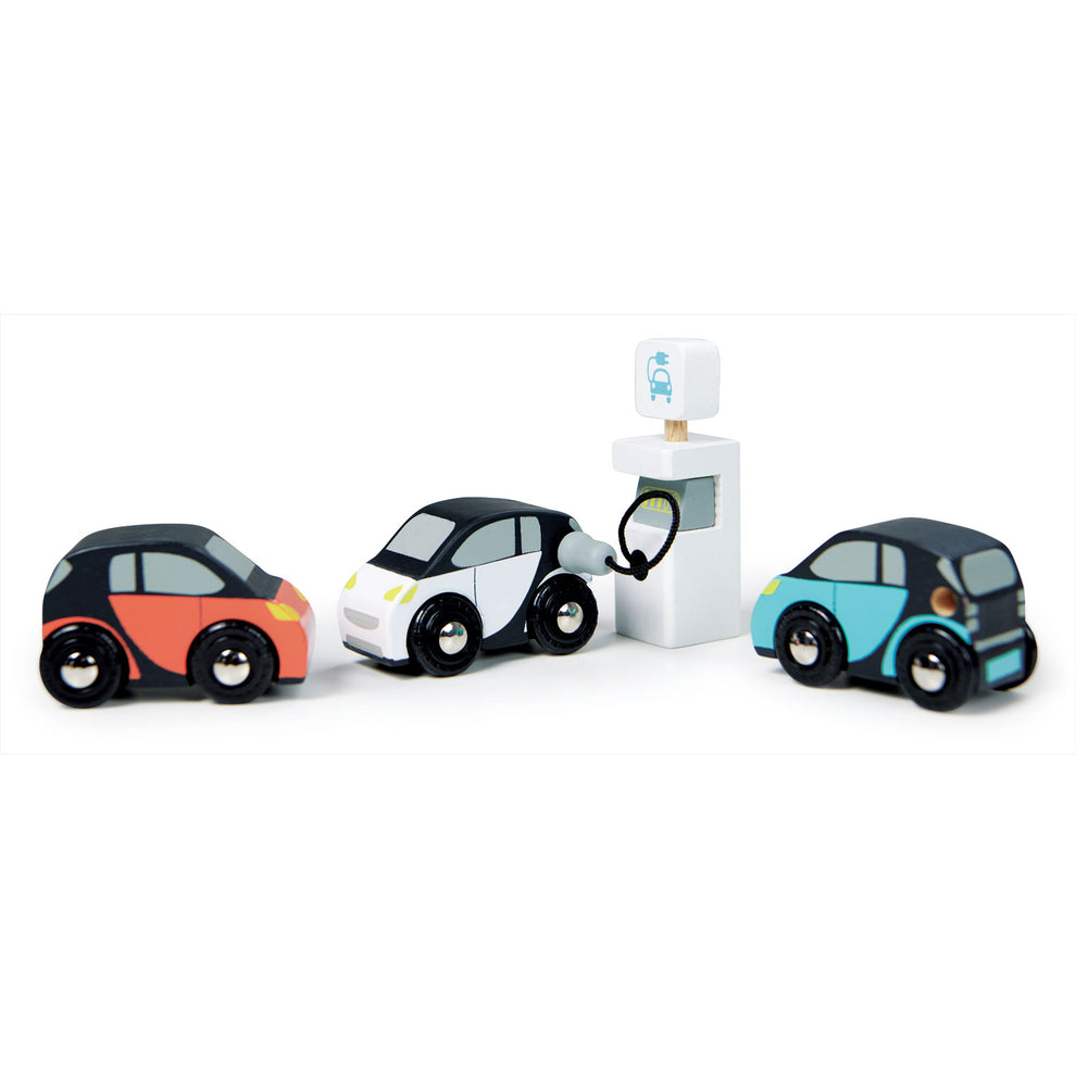 Smart Car Set | Wooden Vehicle Toy for Kids | Froglet Toys
